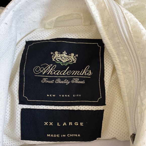 Akademiks | Jackets & Coats | Vintage Akademiks Cream Color Zip Up ...